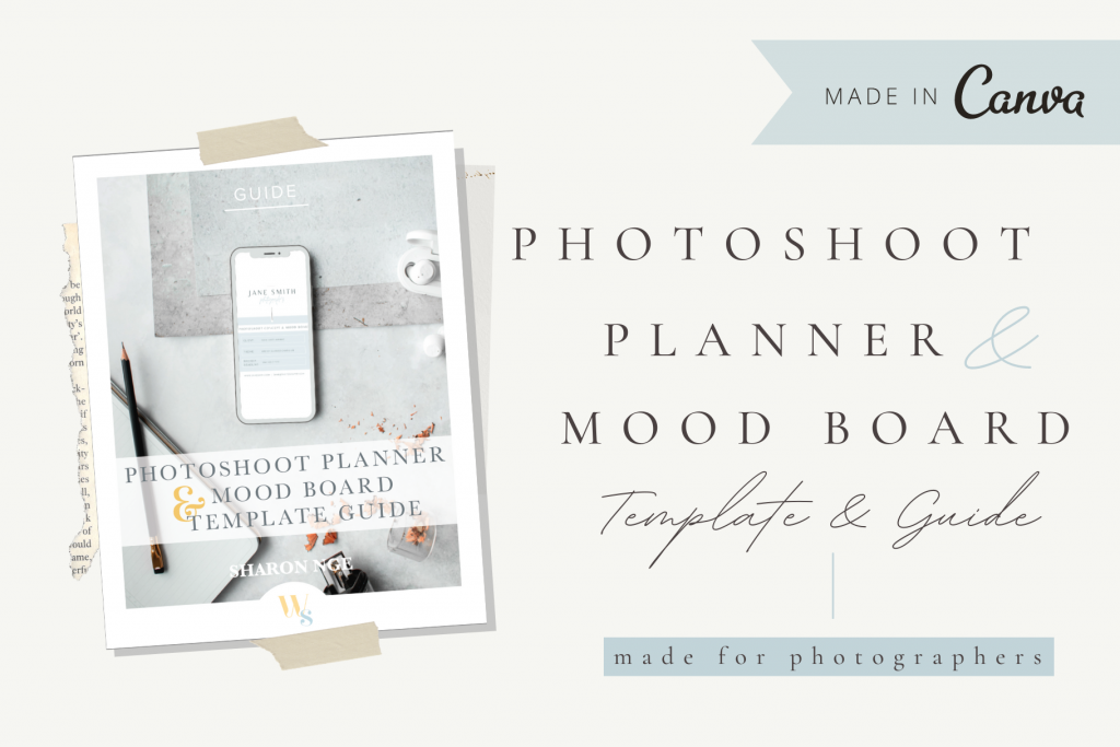 Photoshoot Planner & Mood Board Template with Guide // CANVA ...